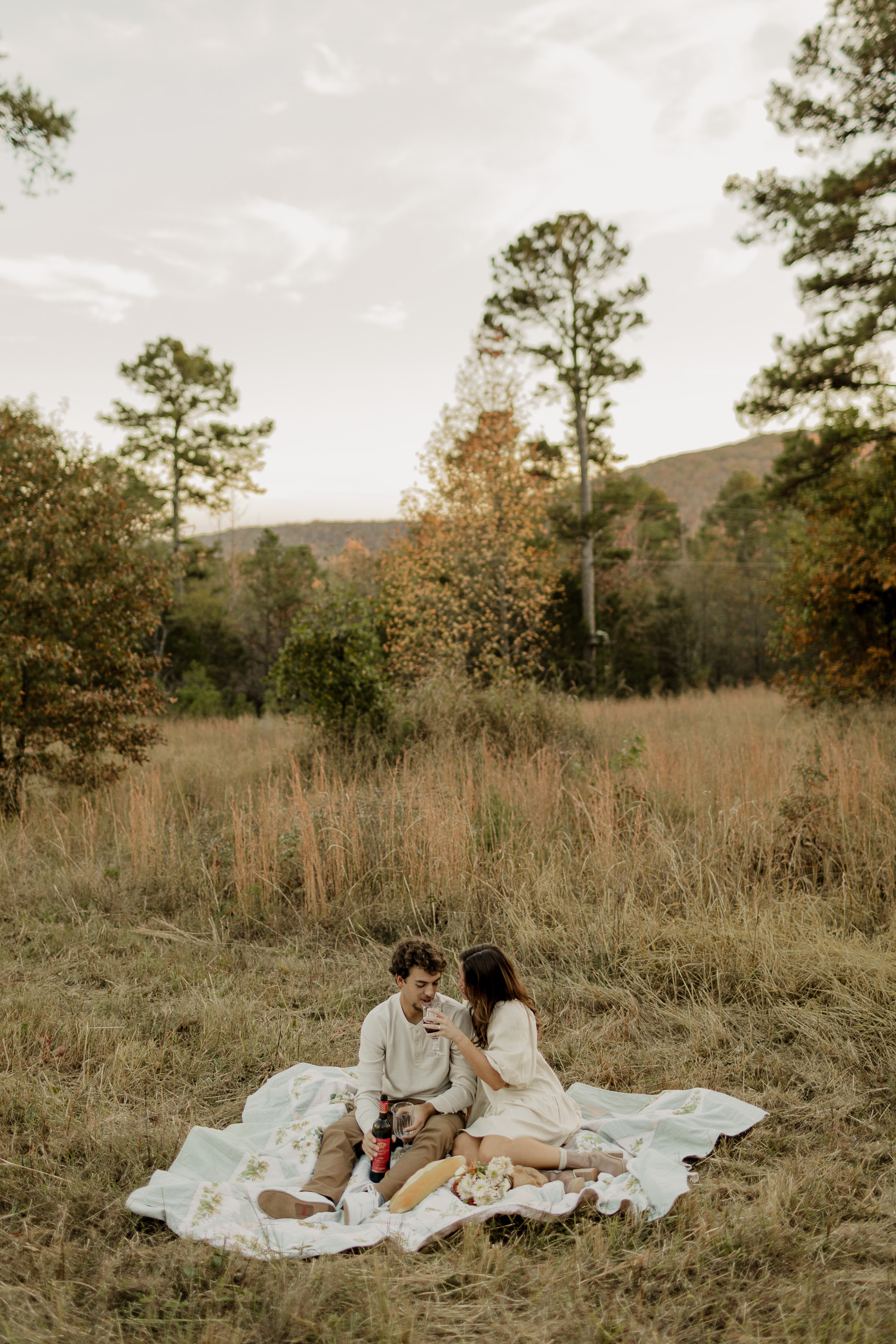 Outdoor Picnic Engagement Session - Alice McLain Photography